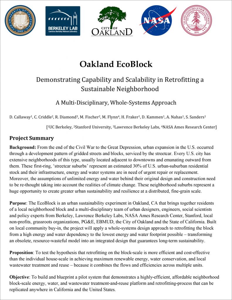 EPIC Challenge: Oakland EcoBlock – GreenPoint Rated